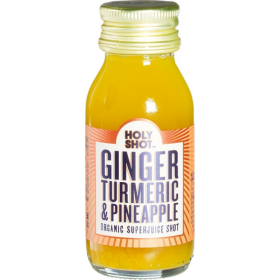 Organic Ginger, Tumeric & Pineapple Shot, Holyshot, 60ml